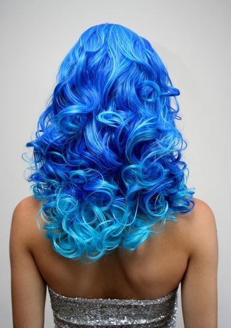 Medium 40cm Azure Synthetic Extension Fun Extensions