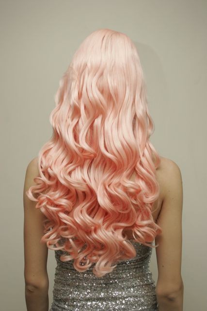 Long 60cm Baby Pink Synthetic Extension Fun Extensions